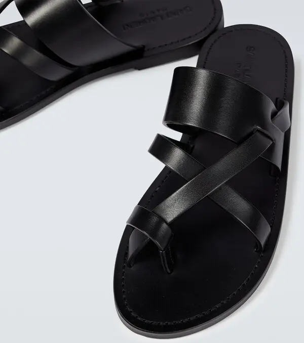 Saint Laurent Culver Leather Sandals