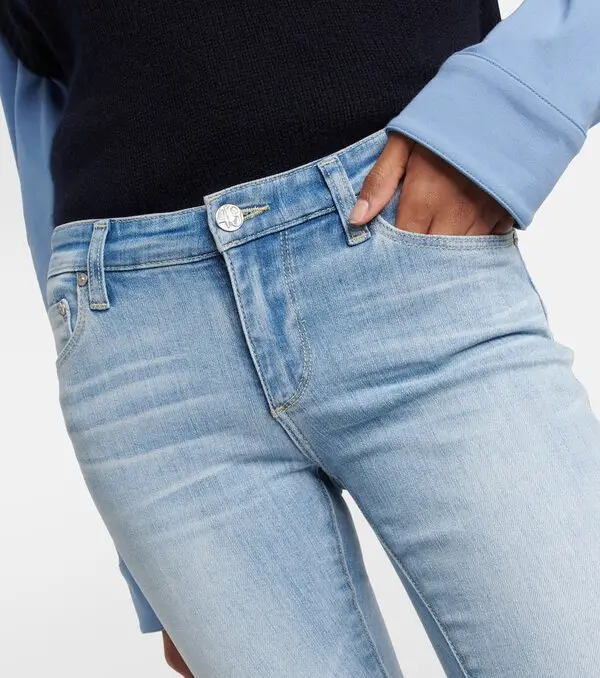 Ag Split Cuff Skinny Jeans
