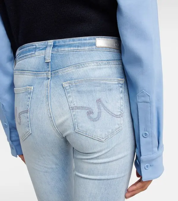 Ag Split Cuff Skinny Jeans
