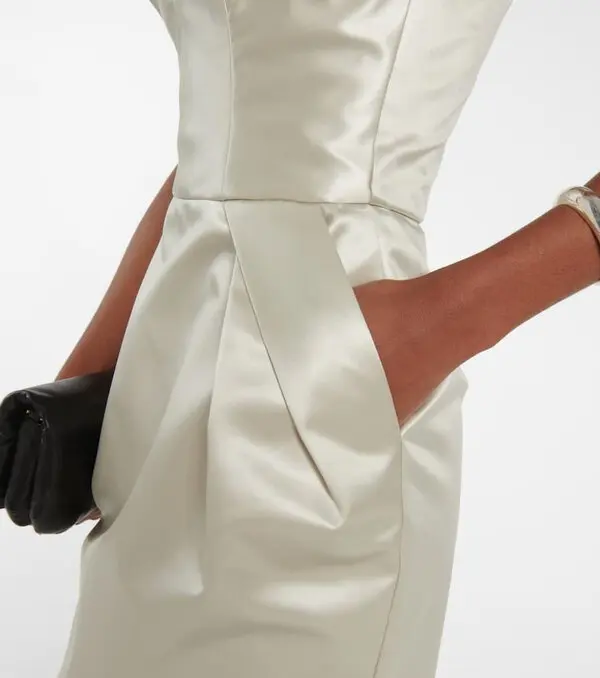 MAISON MARGIELA Satin Midi Dress
