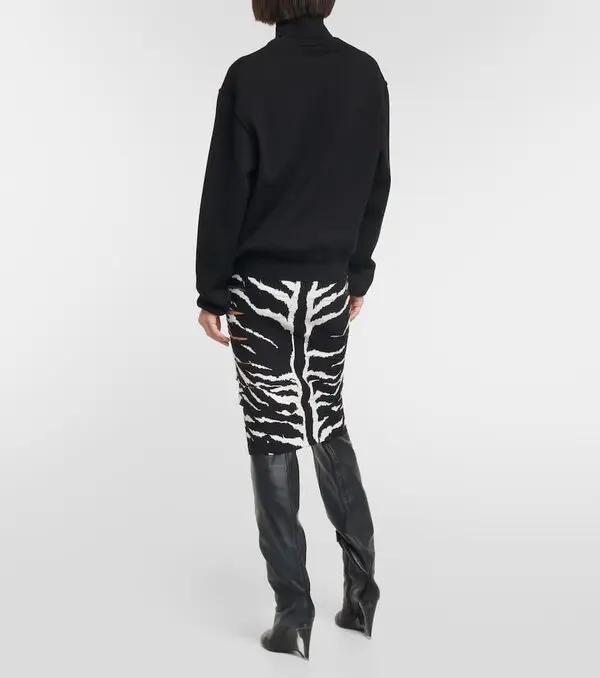 Alaïa Wool-blend Turtleneck Sweater