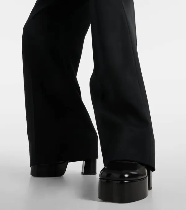 Simone Rocha Floral Appliqué Straight Leg Trousers