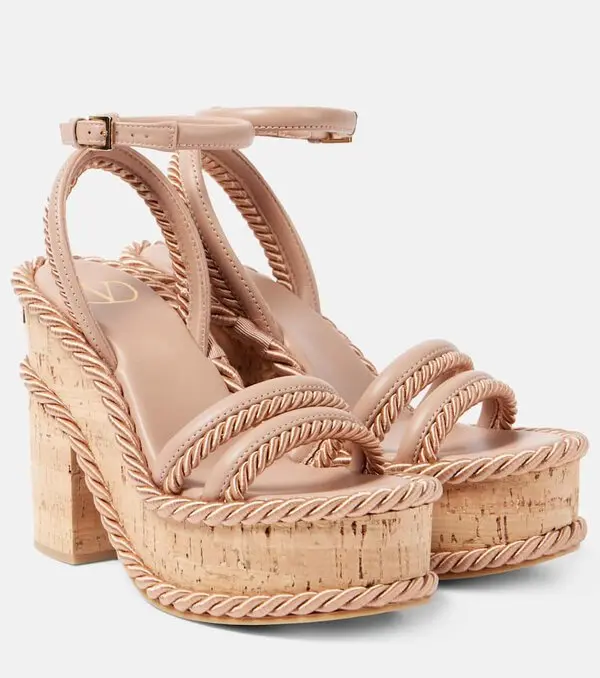 Valentino Garavani Vlogo Summerblocks Platform Sandals