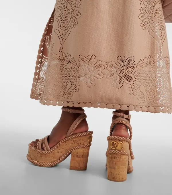 Valentino Garavani Vlogo Summerblocks Platform Sandals