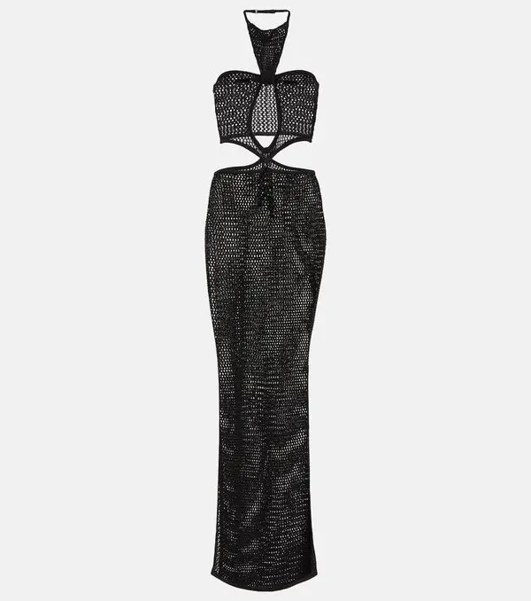 AYA MUSE Cutout Maxi Dress - Black
