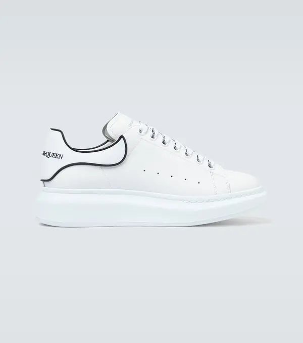 Alexander McQueen Oversized Leather Sneakers - White