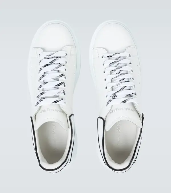 Alexander McQueen Oversized Leather Sneakers - White