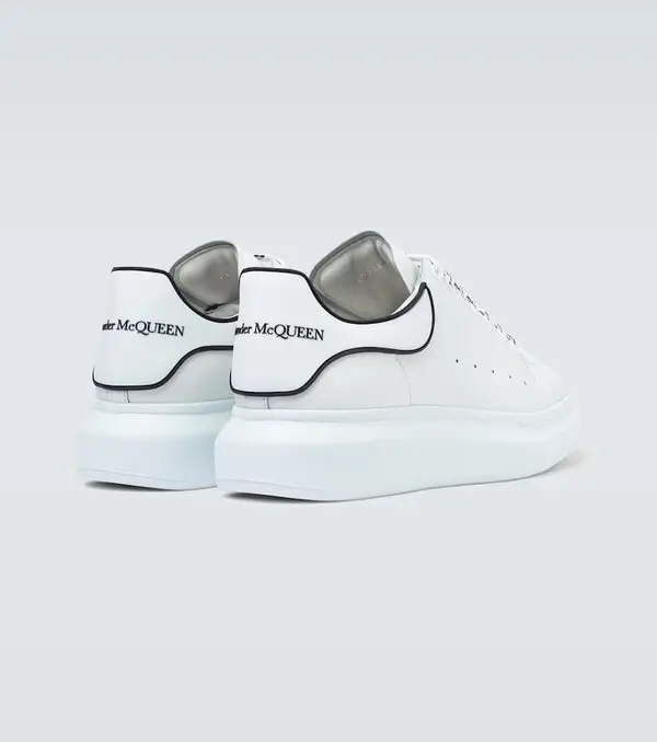 Alexander McQueen Oversized Leather Sneakers - White
