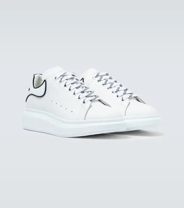 Alexander McQueen Oversized Leather Sneakers - White