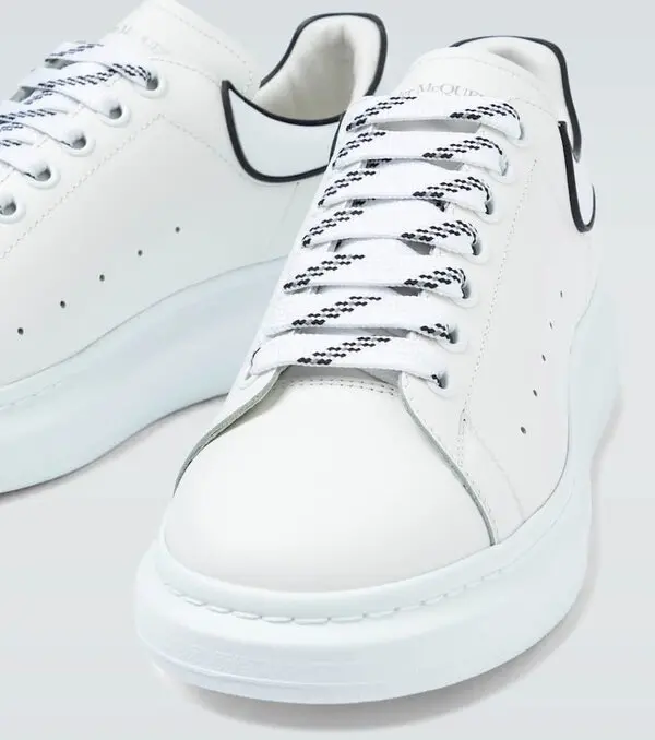 Alexander McQueen Oversized Leather Sneakers - White