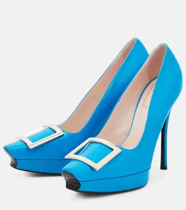 ROGER VIVIER Trompette Patent Leather Pumps