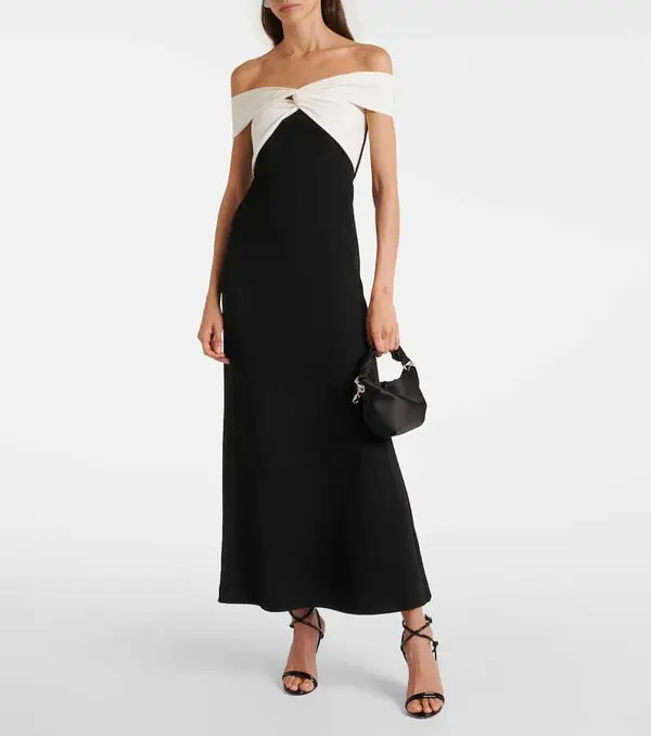 Roland Mouret Off-shoulder Maxi Dress