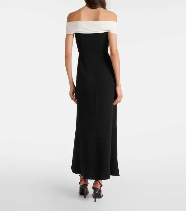 Roland Mouret Off-shoulder Maxi Dress
