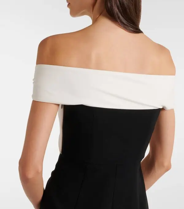 Roland Mouret Off-shoulder Maxi Dress