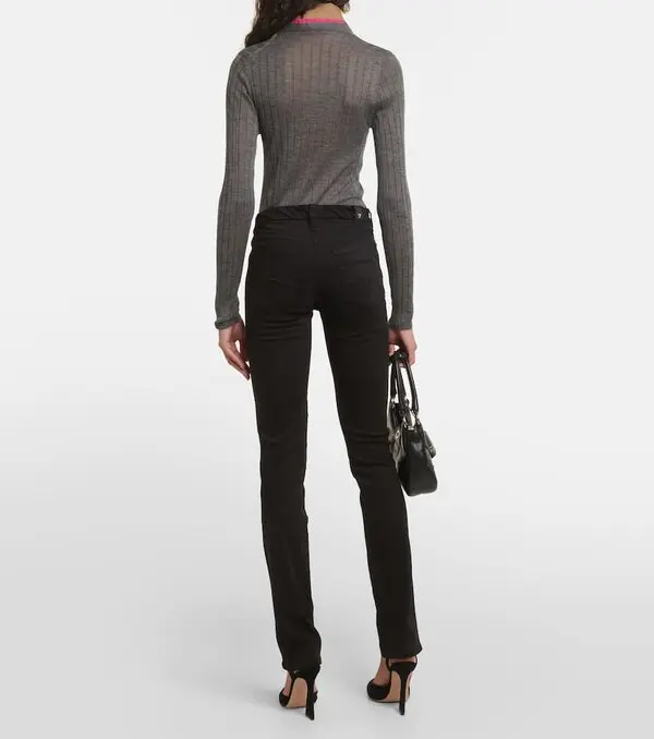 7 For All Mankind High-rise Straight Jeans