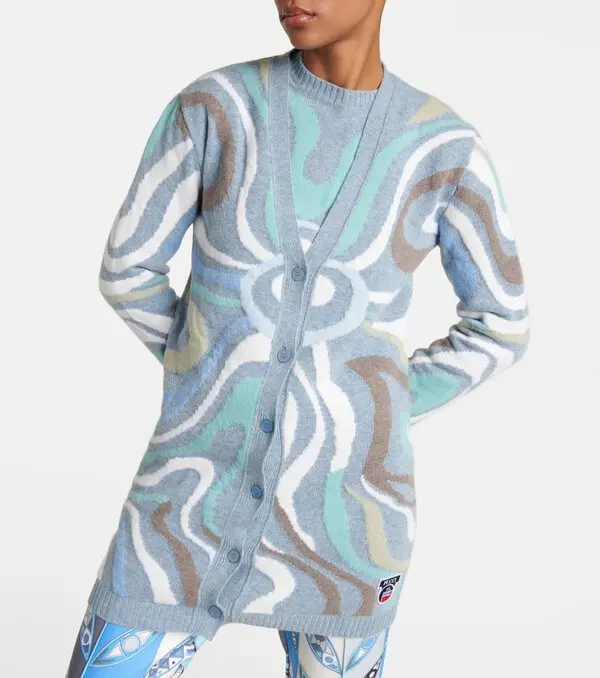 Emilio Pucci X Fusalp Intarsia Wool Cardigan