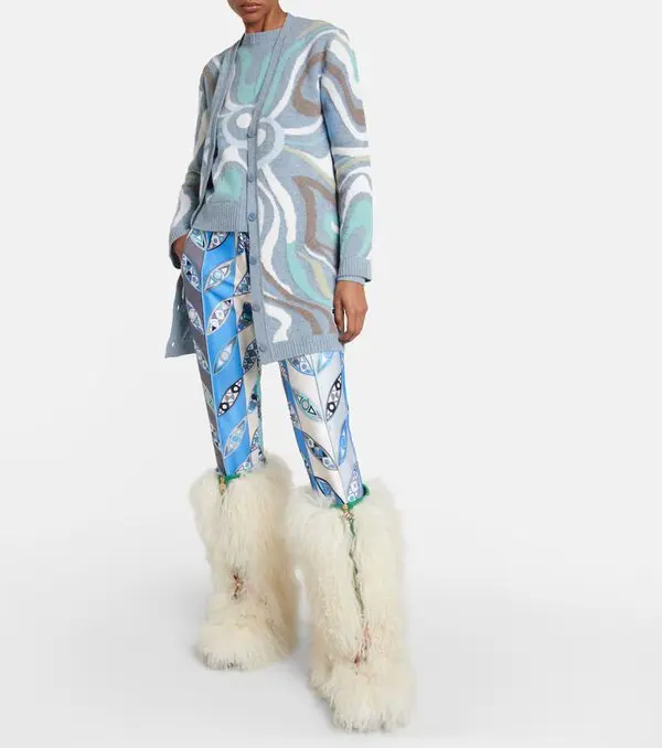 Emilio Pucci X Fusalp Intarsia Wool Cardigan