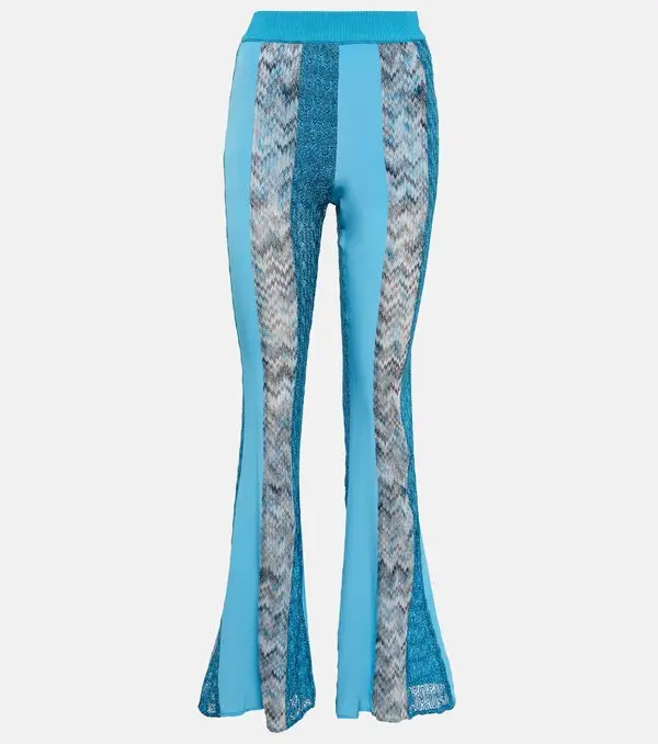 Missoni Zig-zag Knit Patchwork Pants