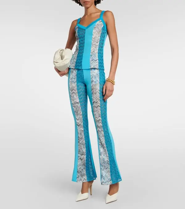 Missoni Zig-zag Knit Patchwork Pants