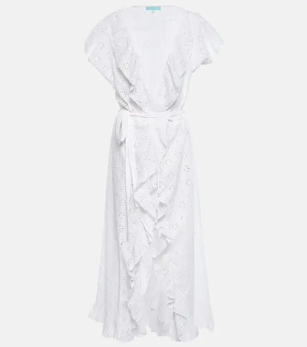 Melissa Odabash Brianna Cotton Maxi Dress - White