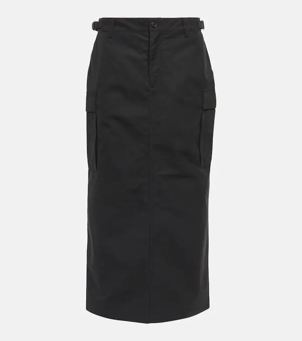 Wardrobe.NYC Cotton Cargo Midi Skirt