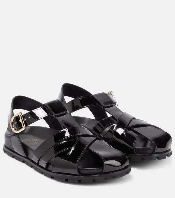 Dries Van Noten Patent Leather Sandals