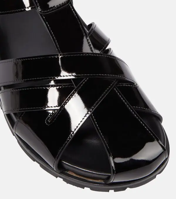 Dries Van Noten Patent Leather Sandals