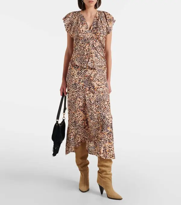 Isabel Marant Étoile Lonea Gathered Ruched Top - White