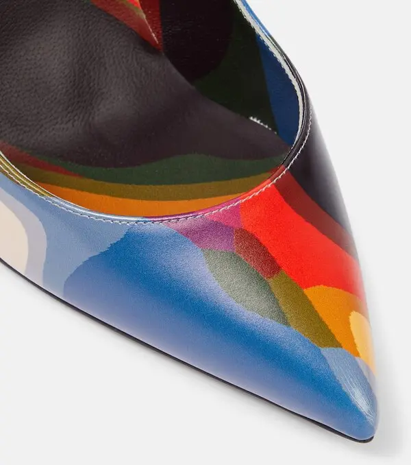 CHRISTIAN LOUBOUTIN Hot Chick 100 Printed Leather Pumps