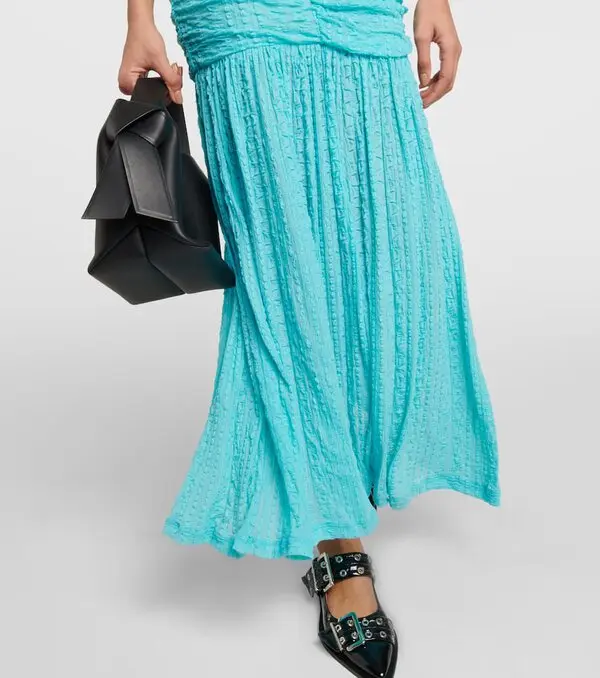 GANNI Halterneck Maxi Dress