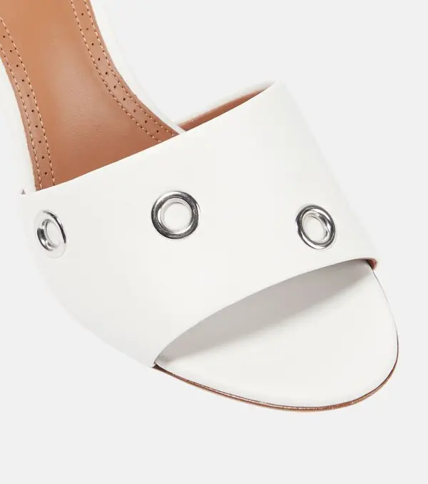 Alaïa Oeillets Embellished Leather Sandals