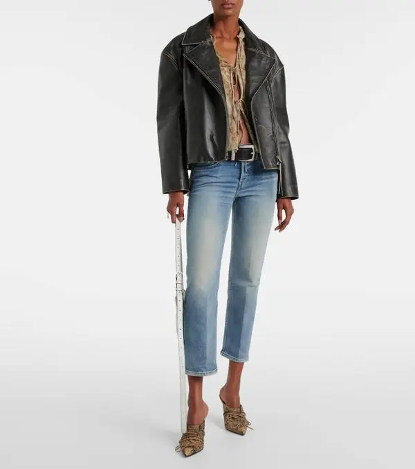 RE/DONE Mid-rise Straight Leg Jeans