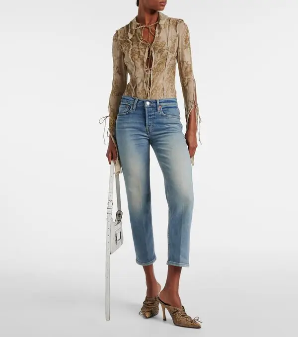 RE/DONE Mid-rise Straight Leg Jeans