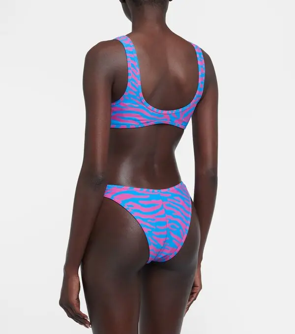 REINA OLGA Coolio Printed Bikini Top