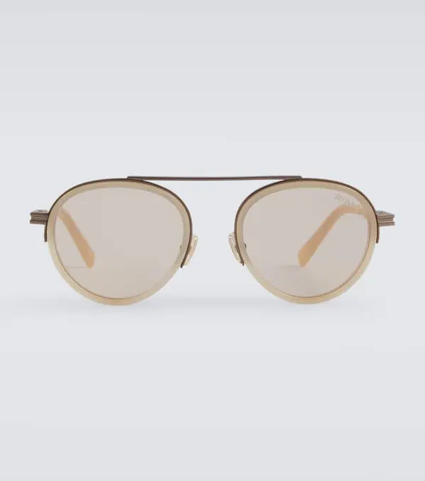 Zegna Orizzonte Sunglasses - Beige