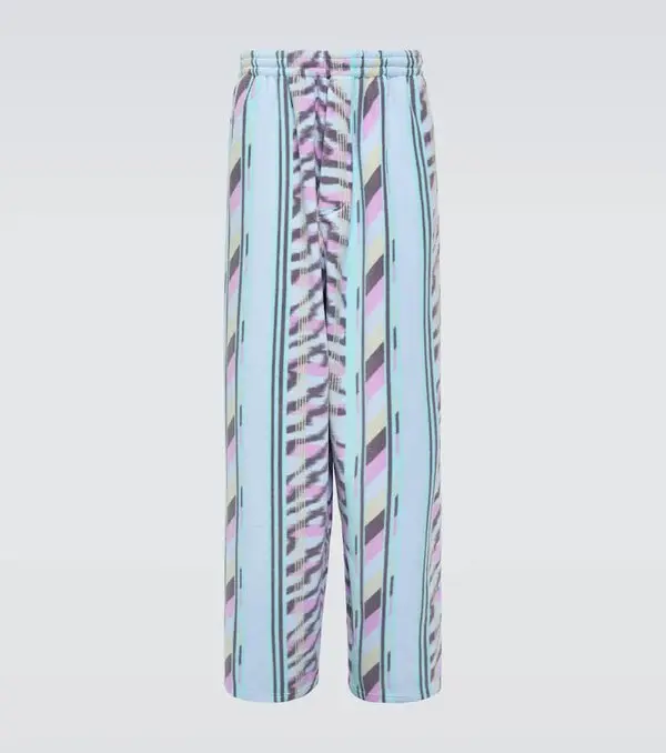 Balenciaga Printed Fleece Sweatpants - Multicoloured