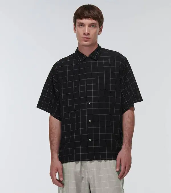 UNDERCOVERISM Checked Silk-blend Shirt