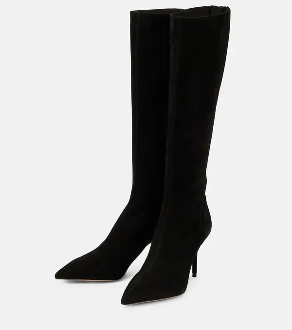 AQUAZZURA Saint Honore 85 Suede Boots