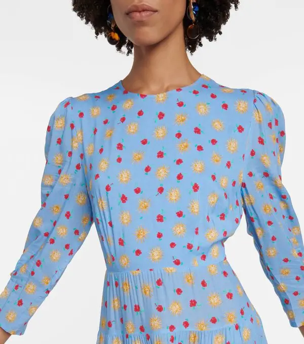 Rixo Kristen Printed Maxi Dress