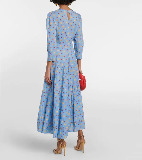 Rixo Kristen Printed Maxi Dress