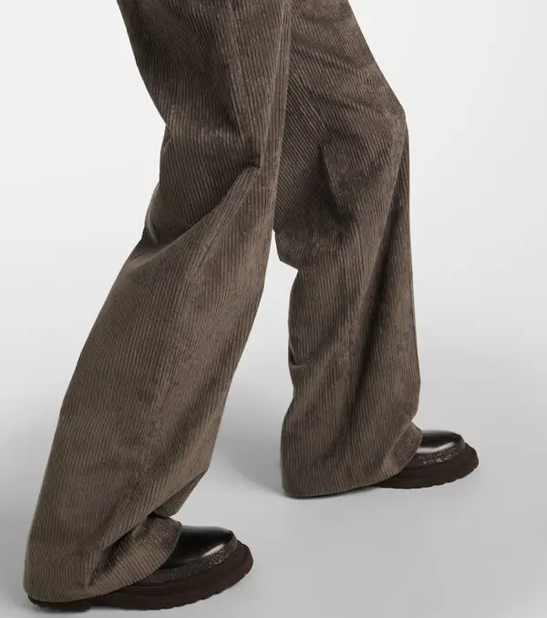 Brunello Cucinelli High-rise Tapered Cotton Pants