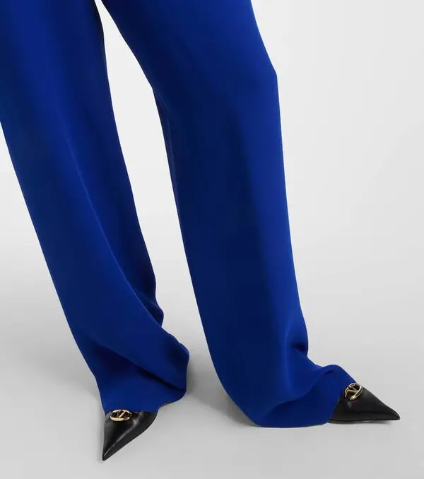 Valentino Garavani Cady Couture Wide-leg Pants