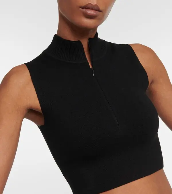 Live The Process Petra Half-zip Crop Top