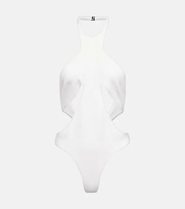 MUGLER Cutout Swimsuit - White