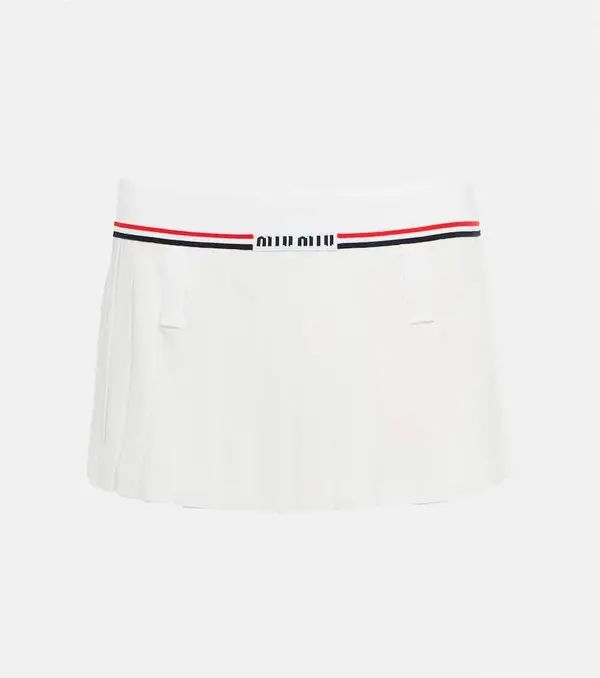 Miu Miu Pleated Mini Skirt