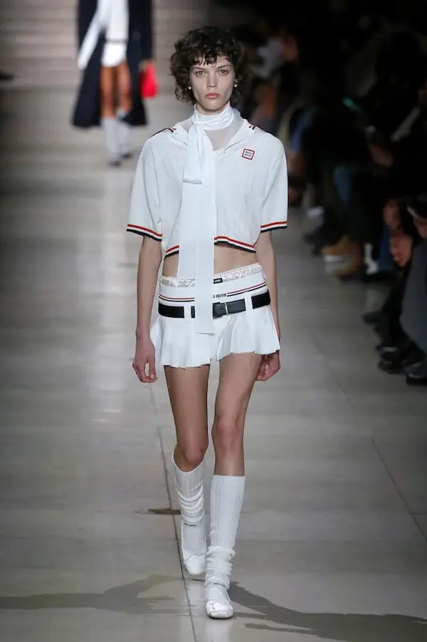 Miu Miu Pleated Mini Skirt