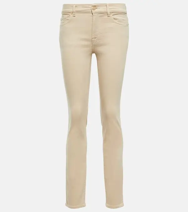 7 For All Mankind Roxanne Mid-rise Slim Jeans