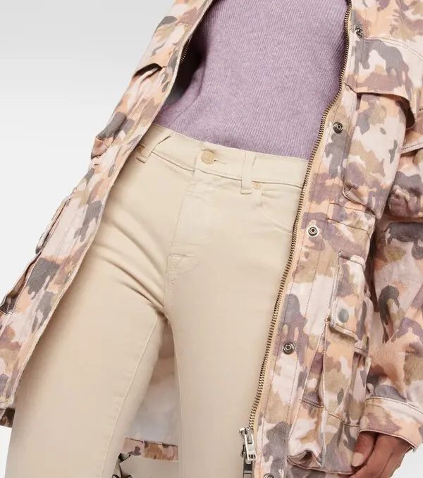 7 For All Mankind Roxanne Mid-rise Slim Jeans