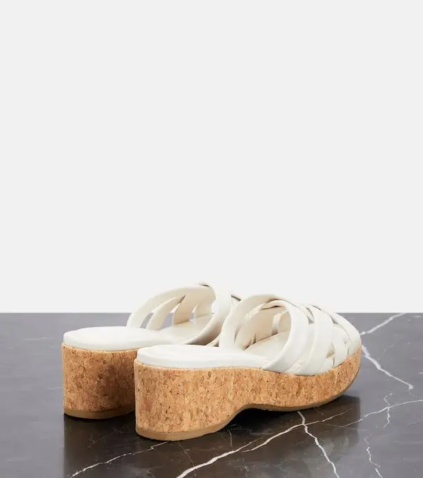 JIMMY CHOO Maribou 50 Leather Sandals