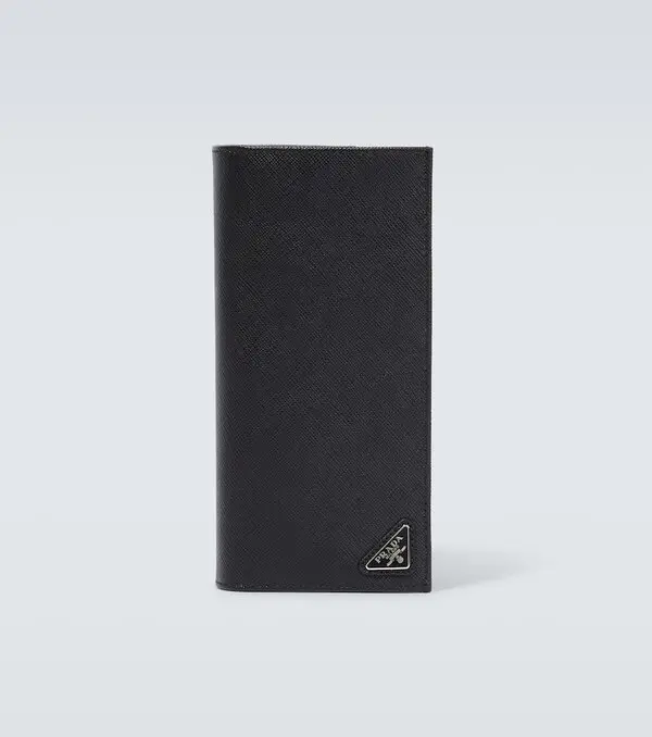 Prada Saffiano Leather Portfolio - Black